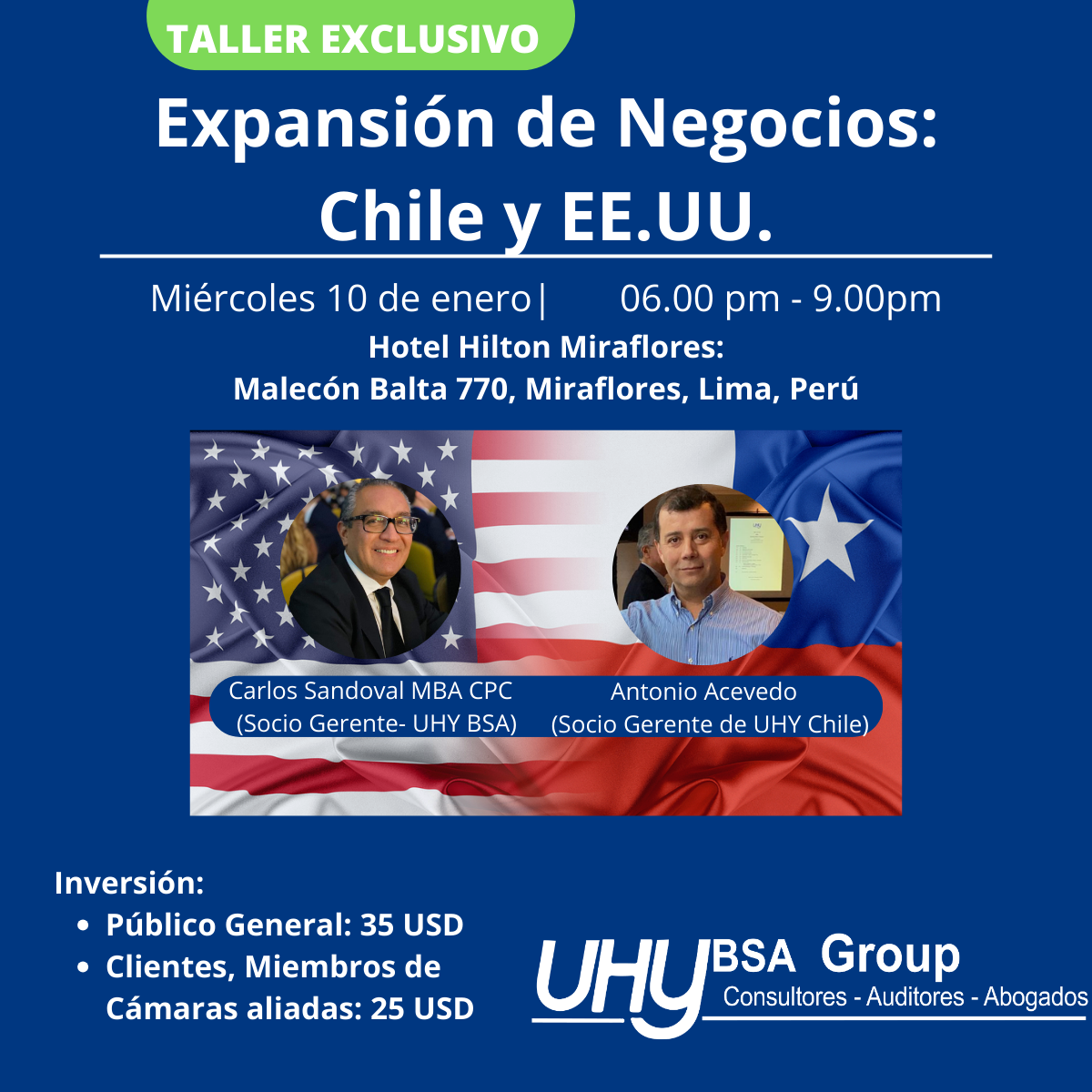 Taller expansión de negocios- USA y Chile - UHY-BSA